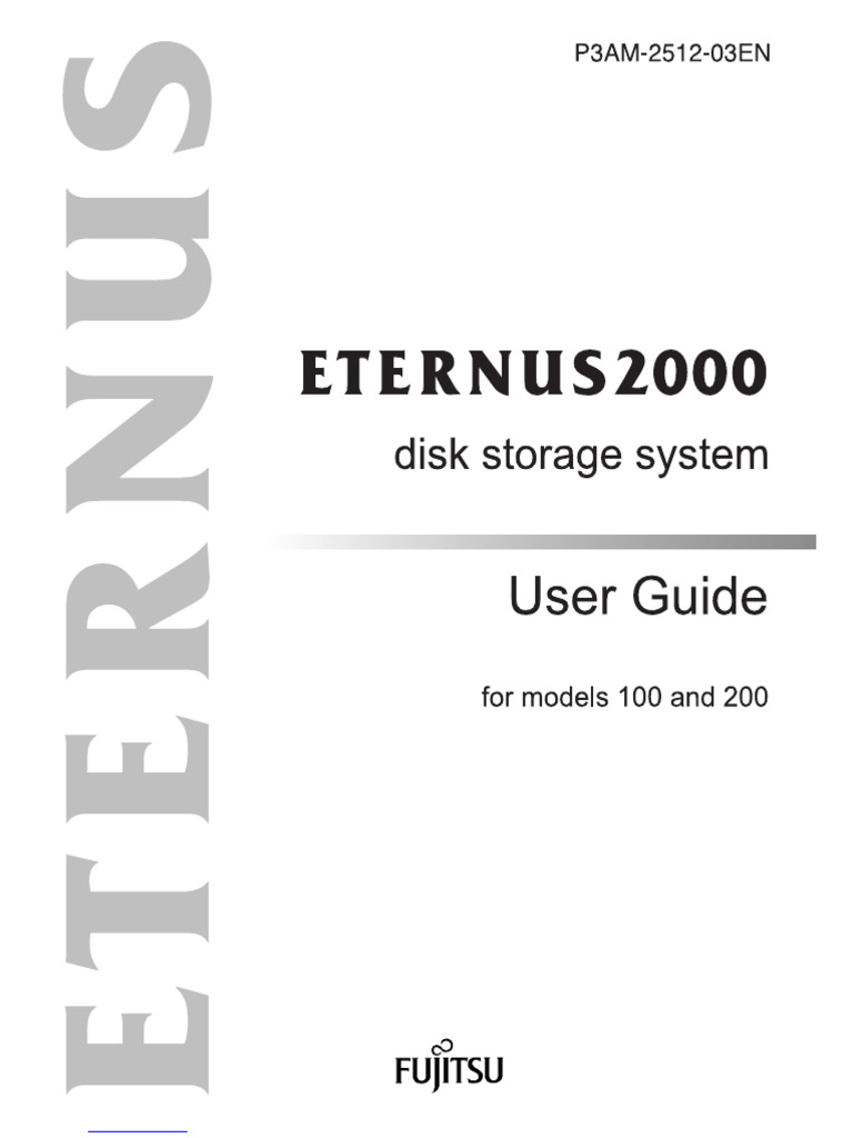 Eternus2000 User Guide | PDF | Computer Data Storage | Operating System