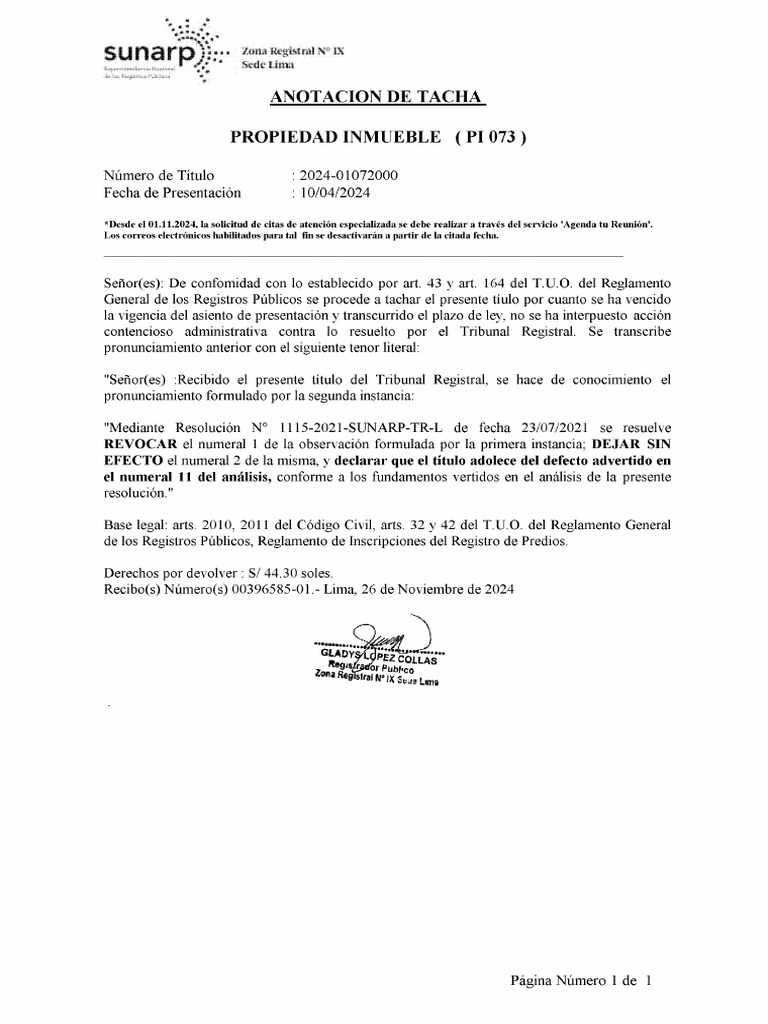 Tacha Revocatoria | PDF