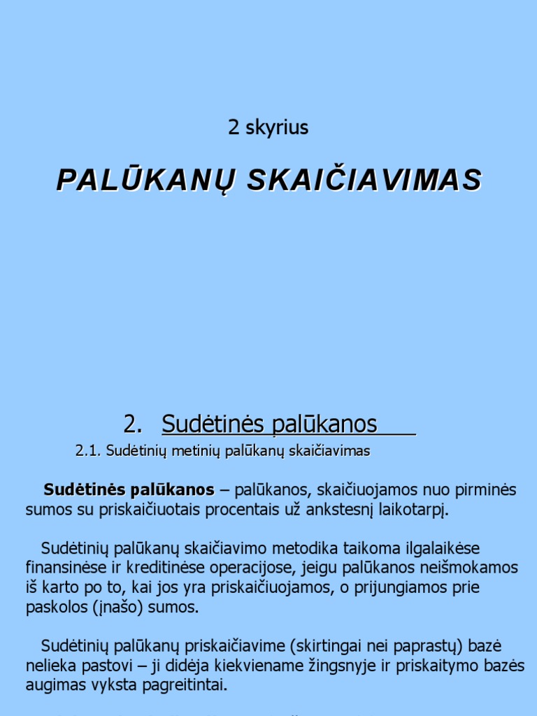 2 Sudetines Palukanos | PDF