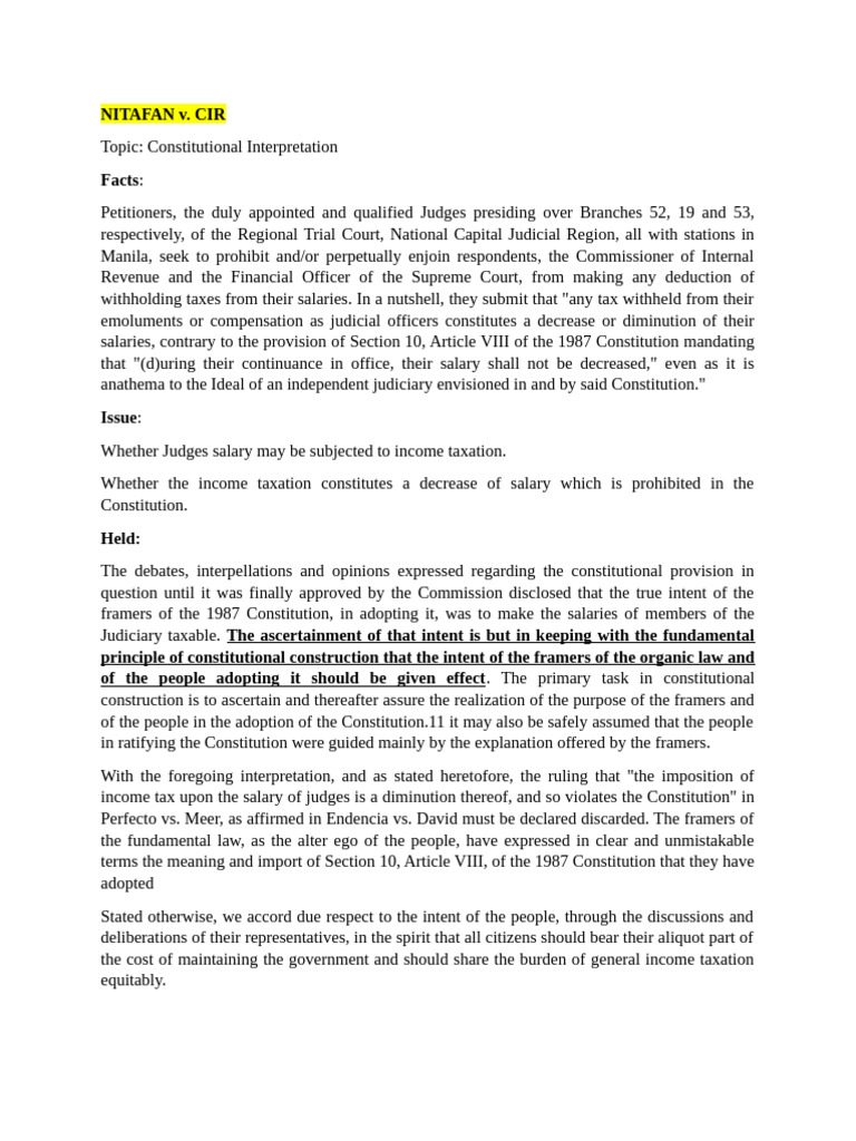 Constitutional Interpretation | PDF | Impeachment | Constitution