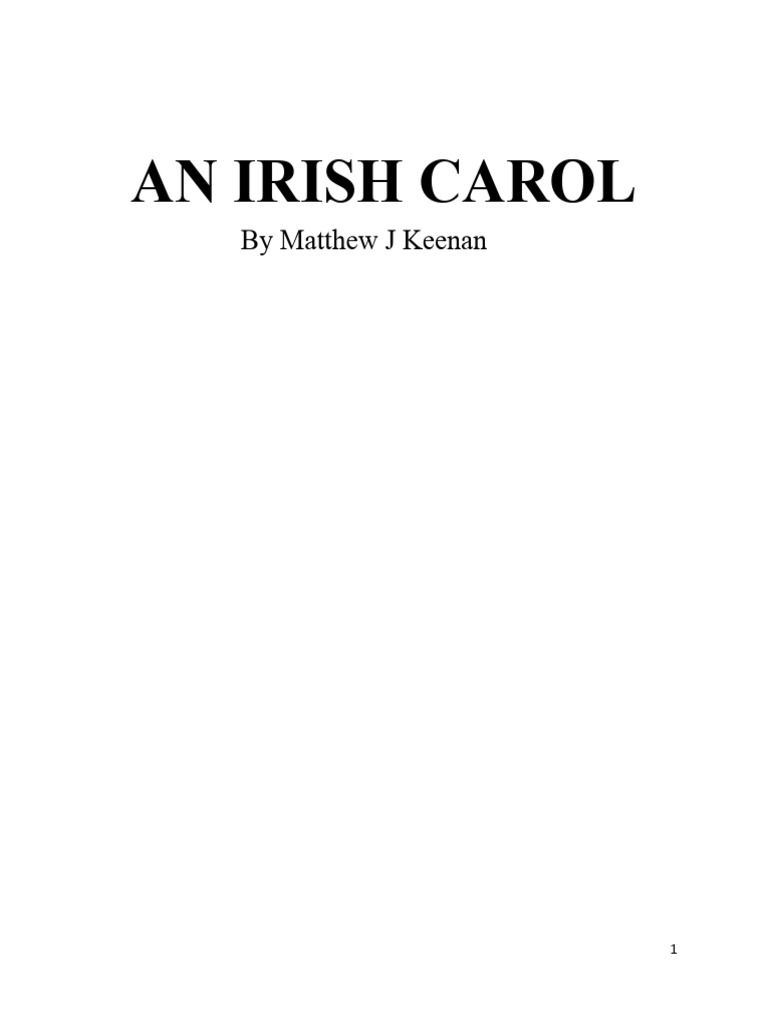 An Irish Carol Script Overview | PDF