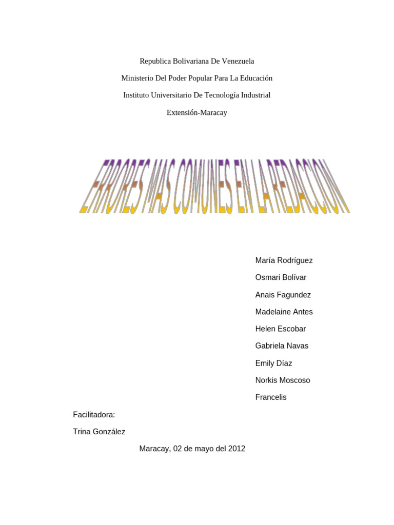 Informe de Redaccion | PDF