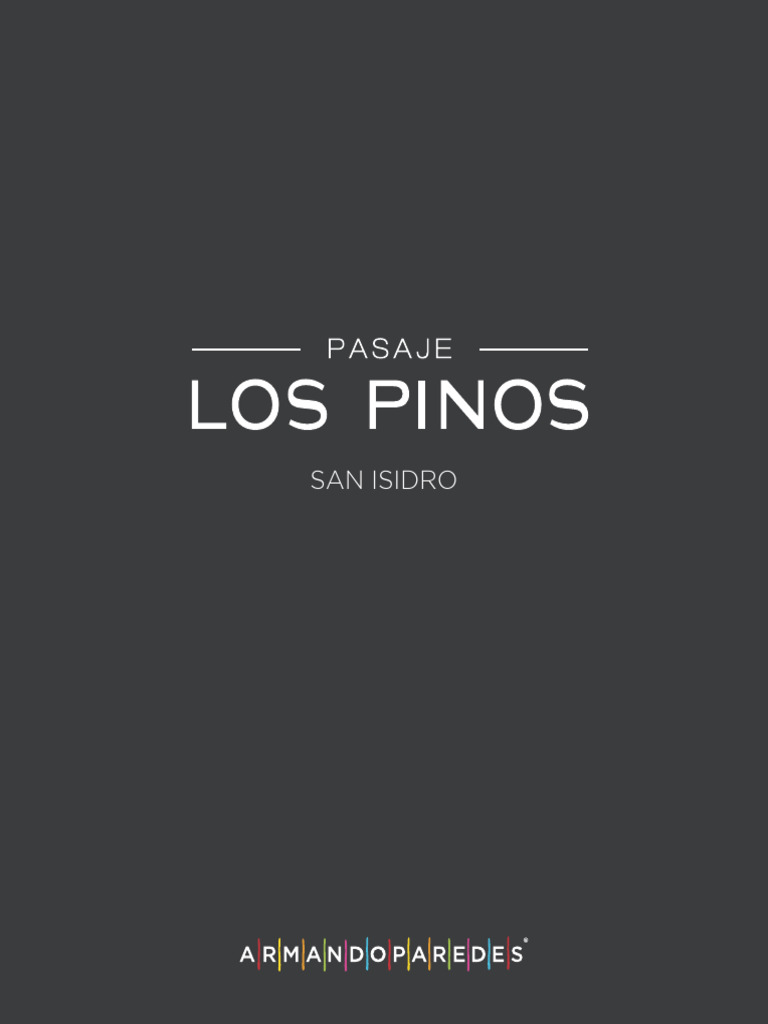 Brochure Pasaje Los Pinos | PDF