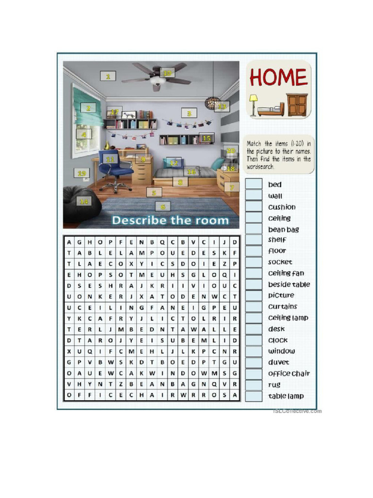 The Room Worksheet | PDF