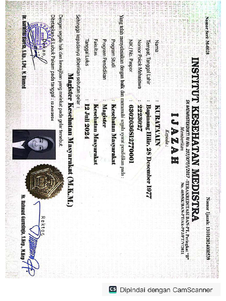 Ijazah S2 - Compressed | PDF