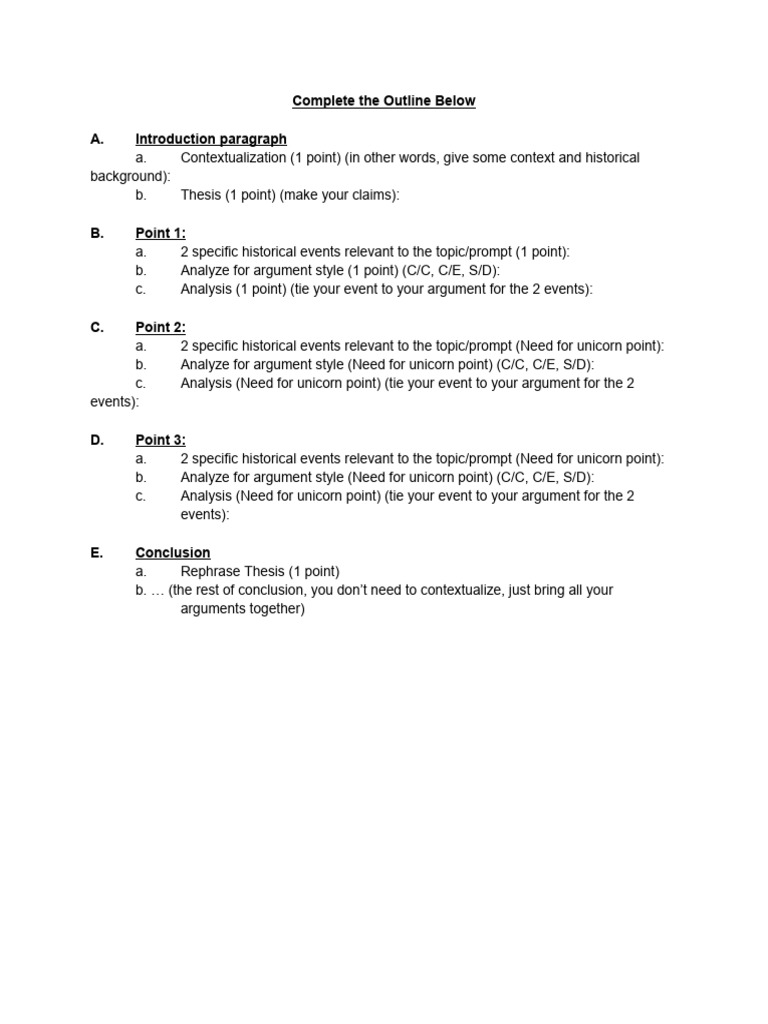 LEQ Ap World Rubric | PDF