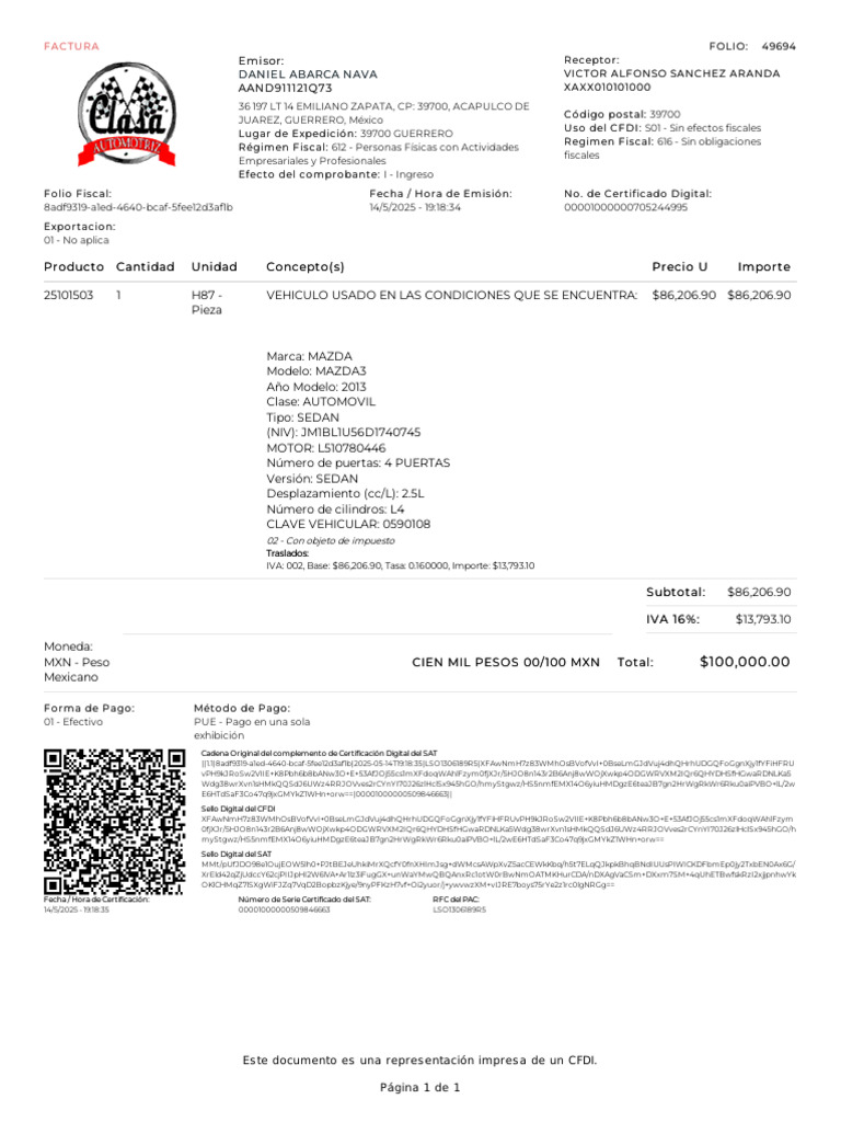 Victor Alfonso Sanchez Aranda | PDF