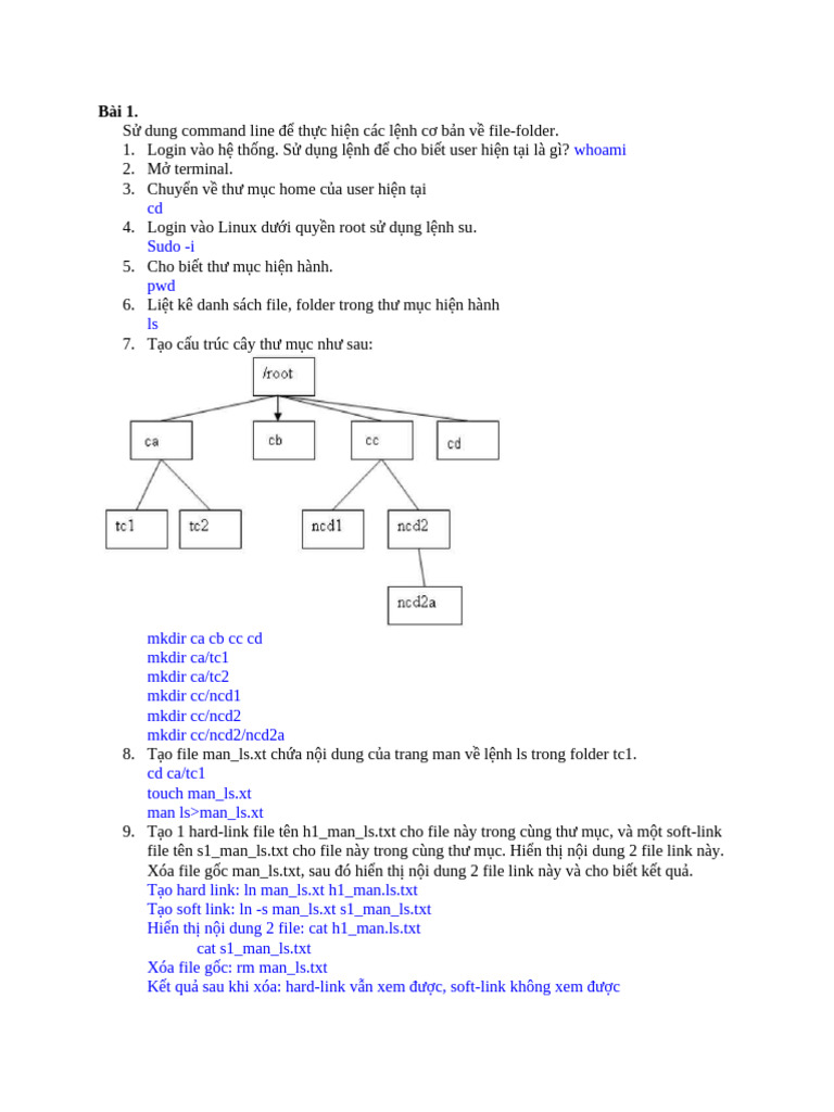Bai Tap He Dieu Hanh Linux | PDF