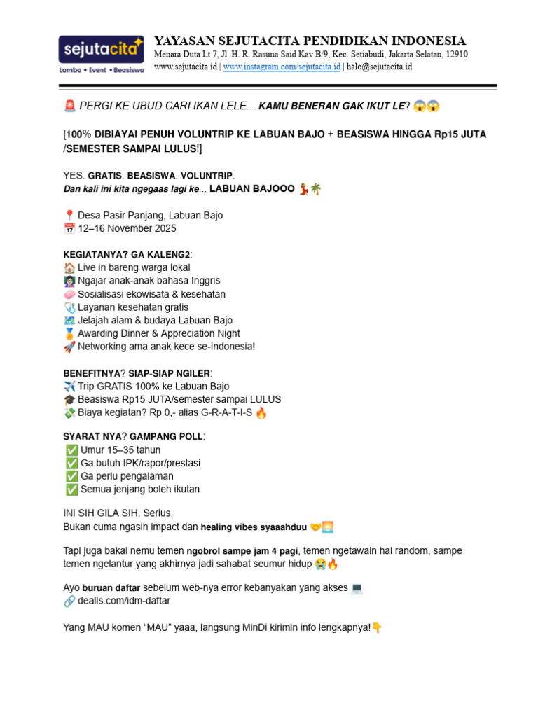 IDM #2 - Caption Poster & Twibbon | PDF