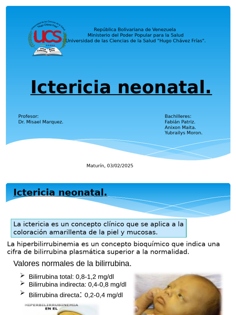 Presentación Ictericia Neonatal 1-WPS Office | PDF | Especialidades Medicas | Enfermedades y ...
