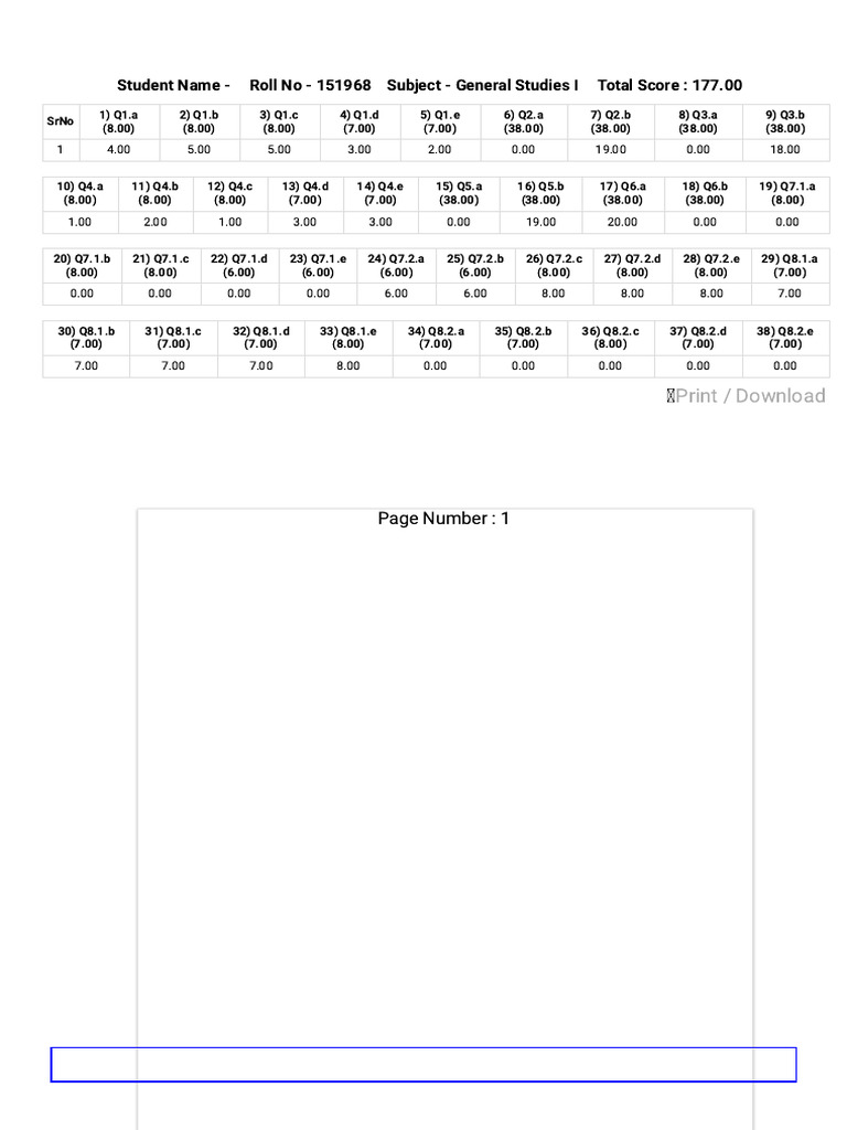 Rank-1, 69th BPSC, GS-1 Evaluated Copy (Hindi) | PDF