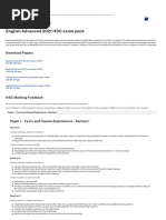 English Advanced 2019 HSC Exam Pack NSW Education Standards | PDF | Poetry | Experience