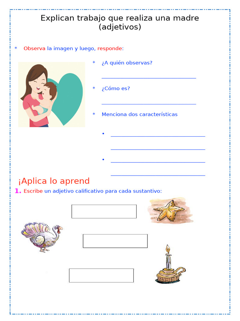3los Adjetivos Calificativos Pdf Adjetivo
