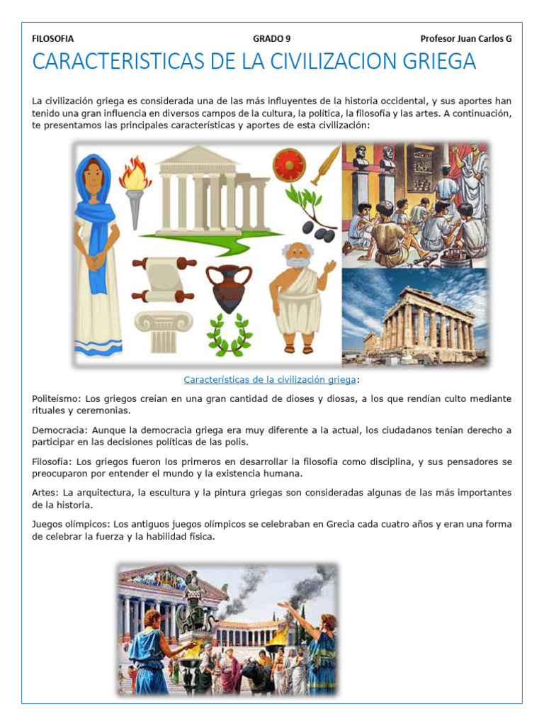 Legado de la Civilización Griega | PDF | Antigua Grecia | Grecia