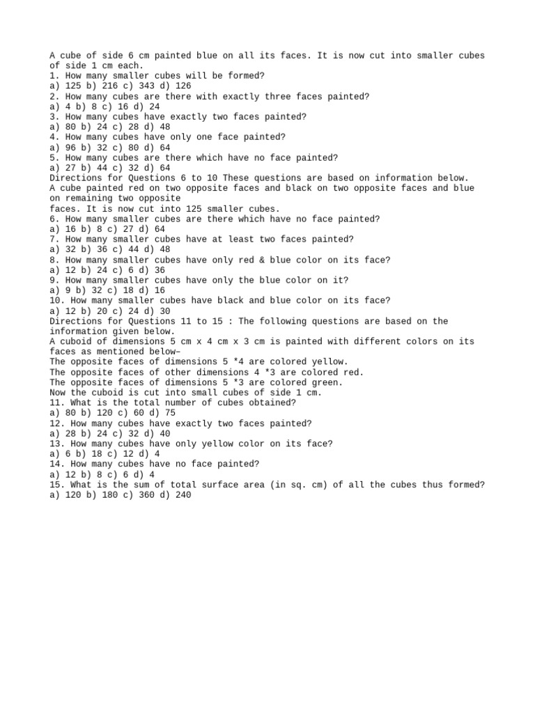 Cube Cutting | PDF