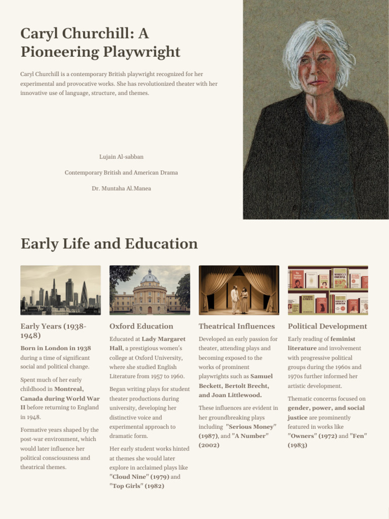 Caryl Churchill A Pioneering Playwright | PDF | Woman | Feminism