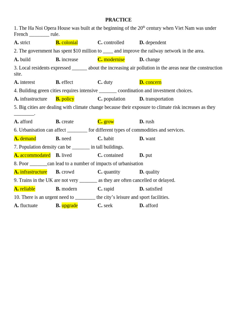 Unit 4 - Vocabulary | PDF