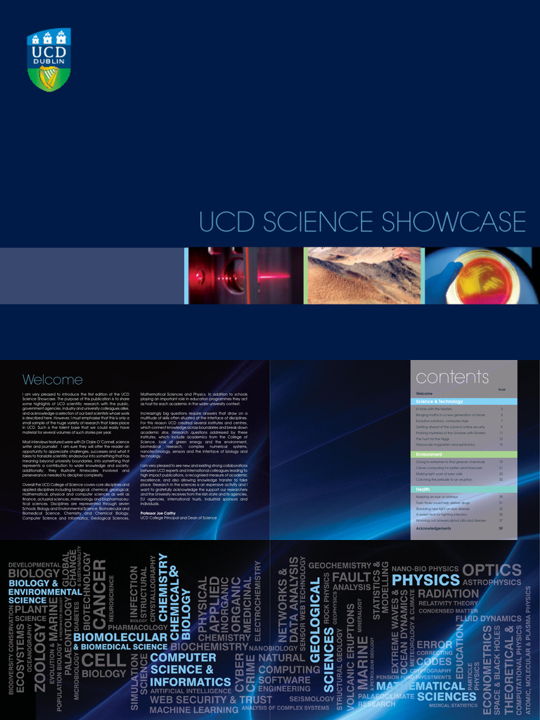 UCD Science Showcase Vol1 | PDF | Higgs Boson | Large Hadron Collider