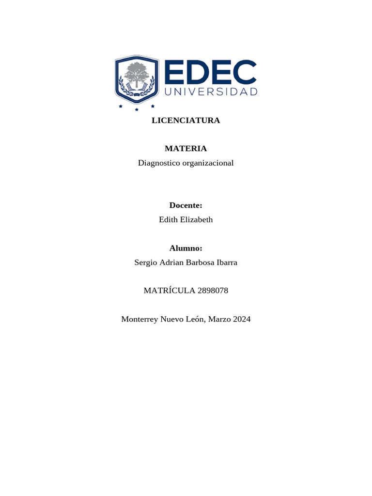 Act Diagnostico Adrian Barbosa | PDF