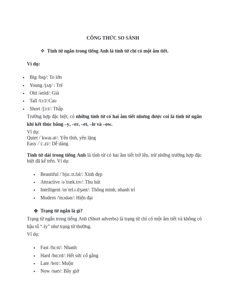 Công TH C So Sánh | PDF