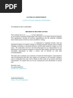 Public Officer Appointment Letter | PDF