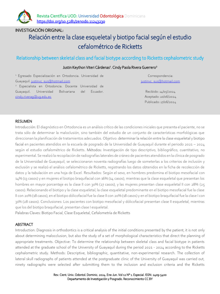 Clase Esqueletal y Biotipo | PDF | Medicina CLINICA | Medicina