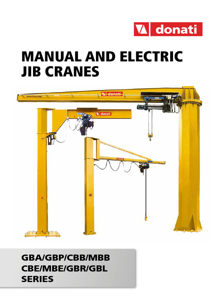 Donati Jib Cranes: Quality & Versatility | PDF | Crane (Machine) | Fuse ...