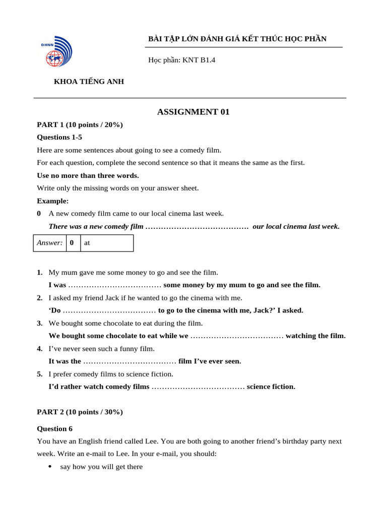 B1.4 Assignment 01 | PDF