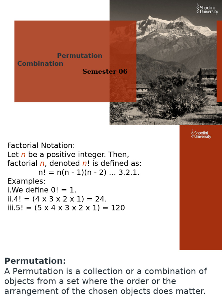 Permutation combination 001 | PDF | Permutation | Mathematical Objects