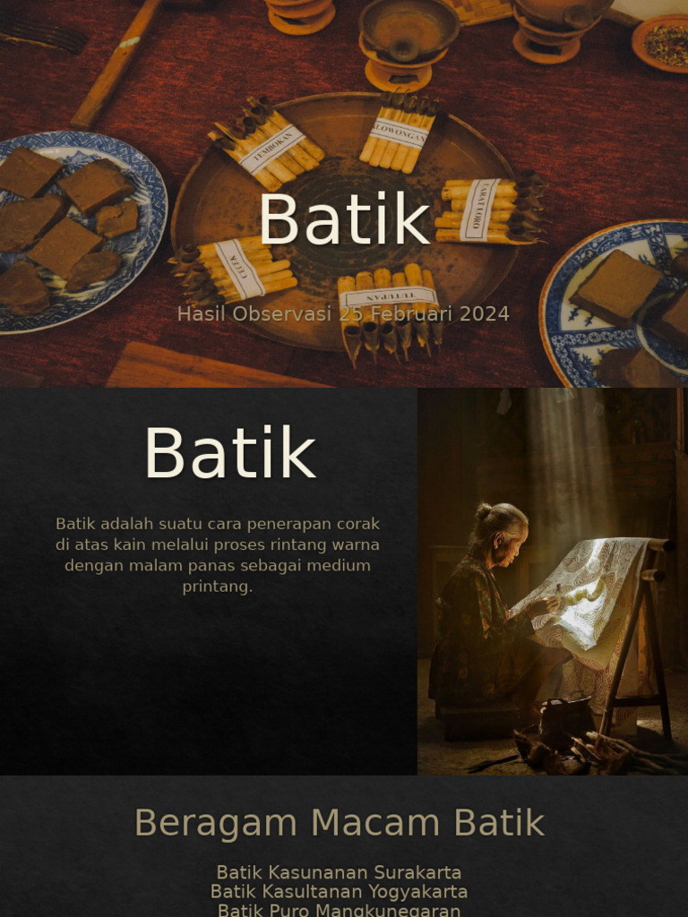 Hasil Observasi Batik | PDF
