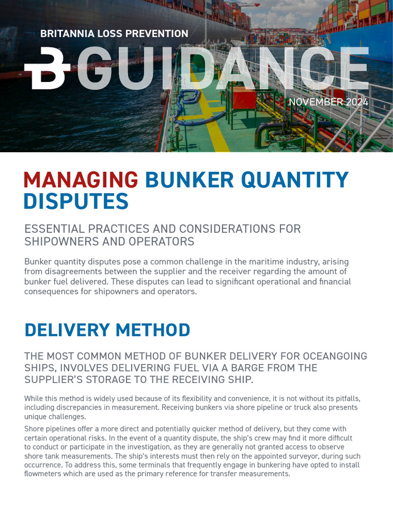 Bunkering-Precautions-Quantity (1) | PDF | Ships | Risk