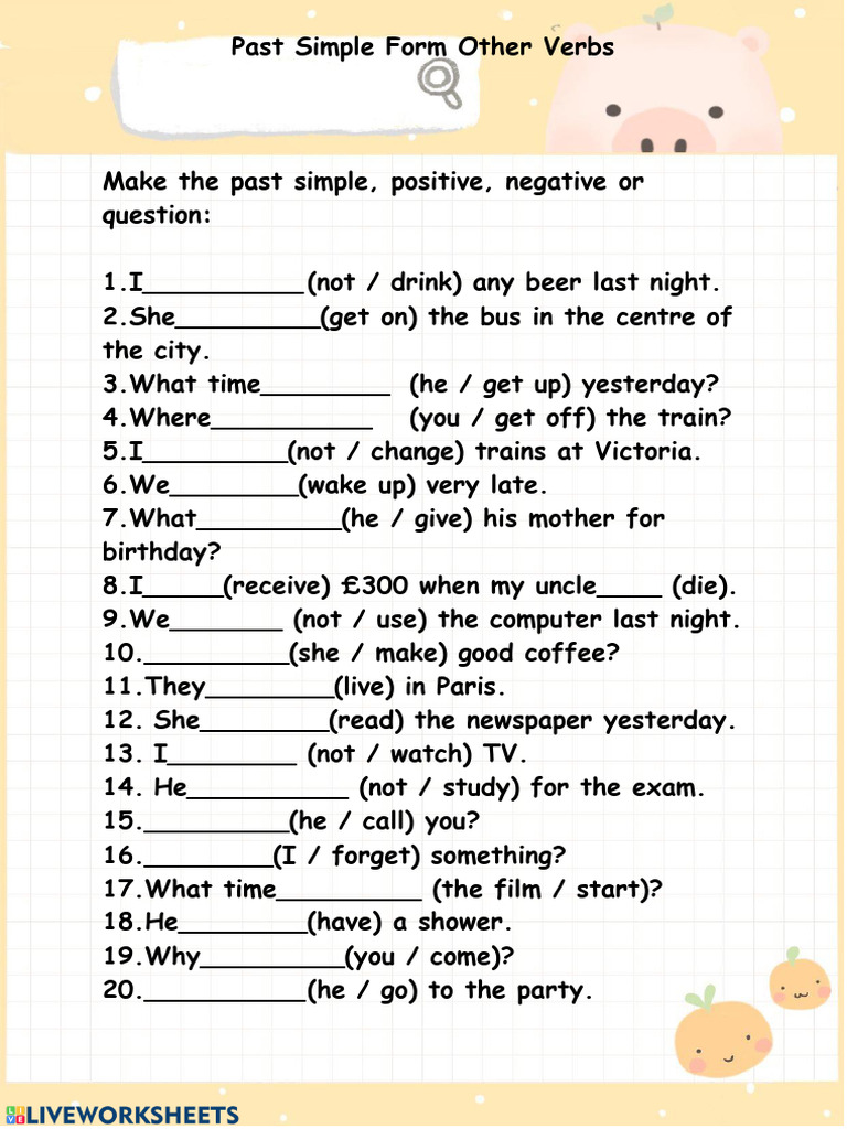 Simple Past Practice #2 | PDF