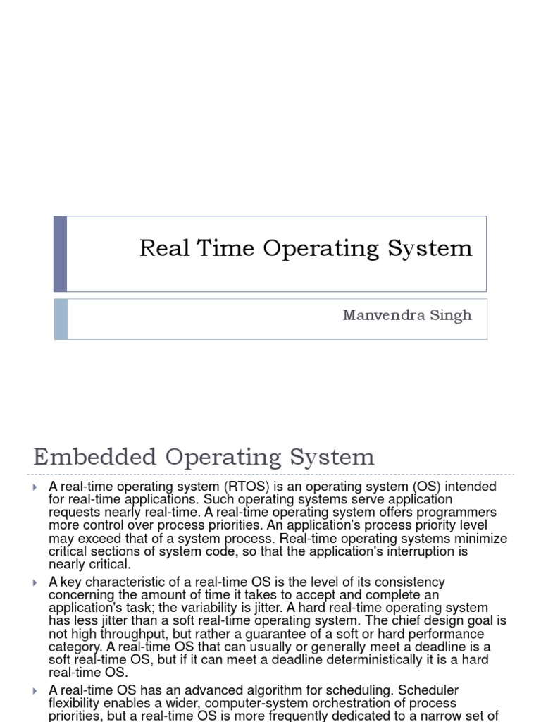 Esd Rtos Pdf Operating System Computer Architecture 