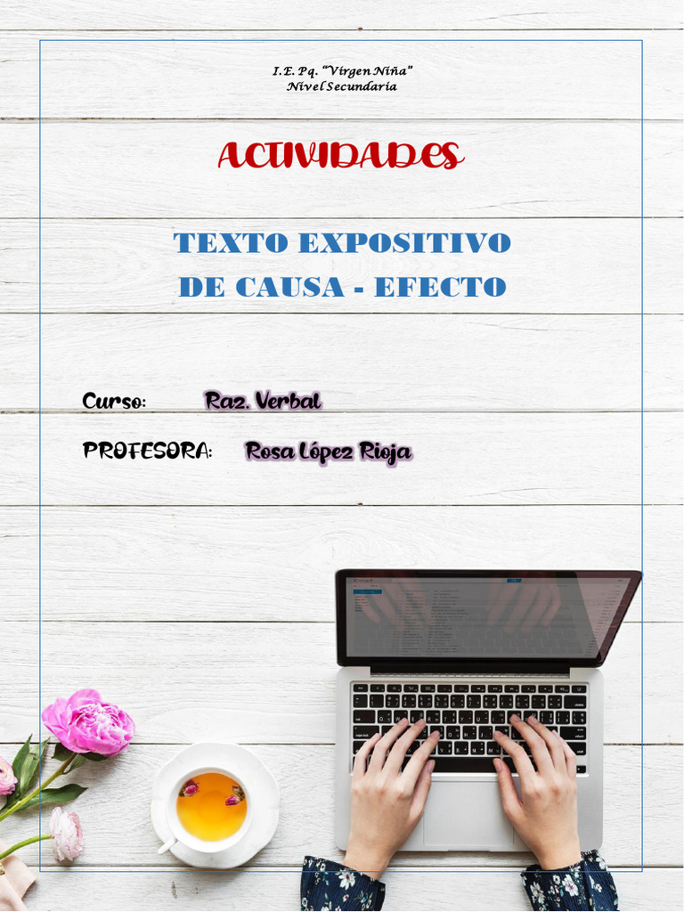ACTIVIDAD - Texto Expositivo de Causa - Efecto | PDF