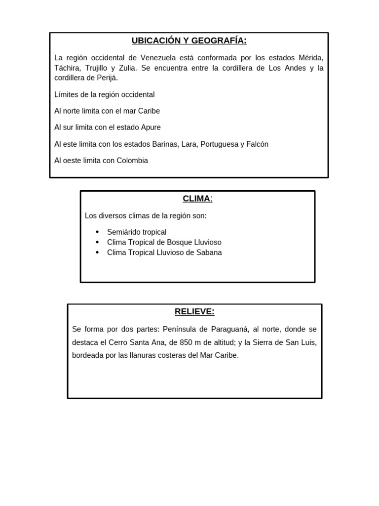 Region Occidental Listo | PDF | Venezuela