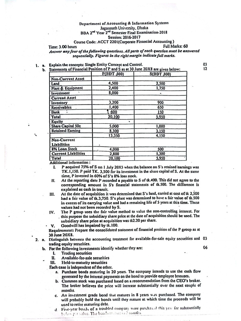 Previous 2201 - Accounting | PDF