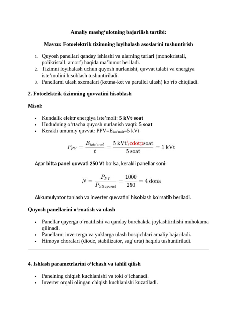6 - Quyosh Amaliy | PDF