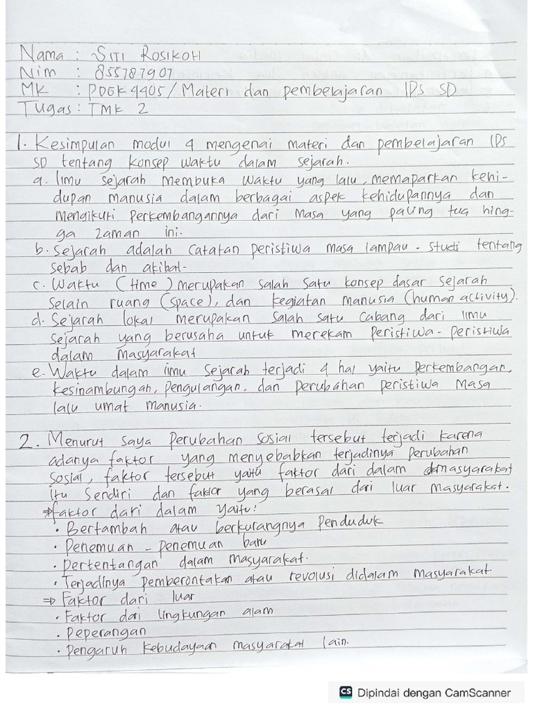 Tugas 2 Pembelajaran IPS Di SD | PDF