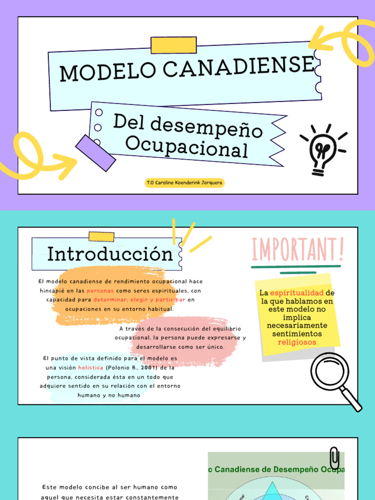 Modelo Canadiense | PDF | Terapia ocupacional | Evaluación
