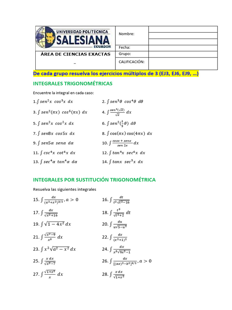 Deber 2 U1 Integral | PDF