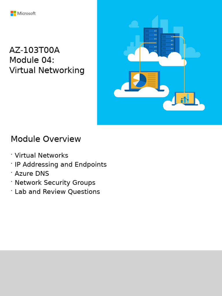 AZ 103T00A ENU PowerPoint - 04 | PDF | Domain Name System | Ip Address