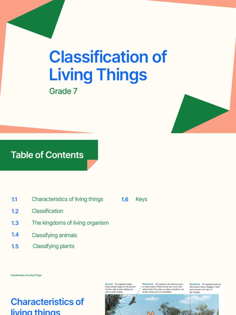 Classification of Living Organisms | PDF | Amphibian | Species
