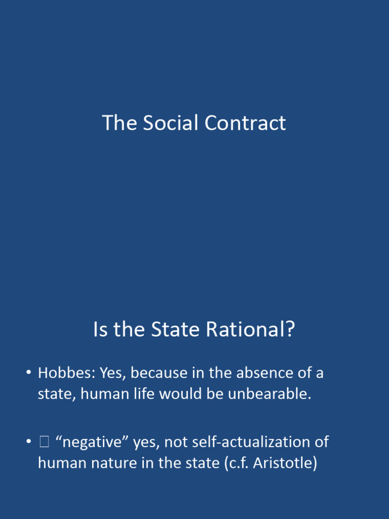 The Social Contract | PDF | Social Contract | Social Psychology