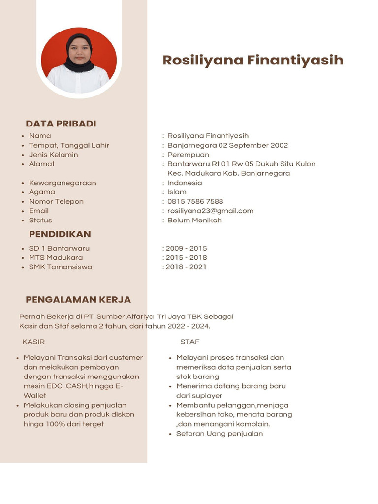 CV Baru_merged | PDF