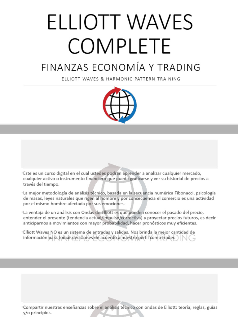 Curso Elliott Waves 2020 Principios Basicos - Ondas de Impulso | PDF | Comerciante (Finanzas ...