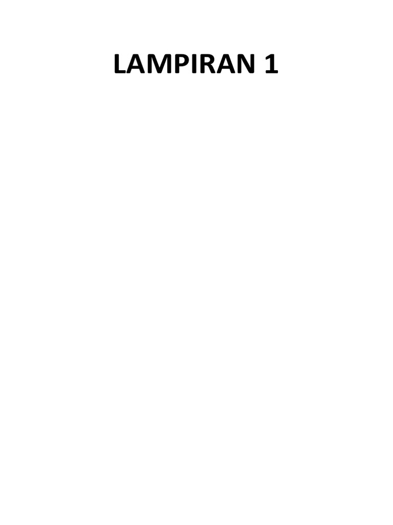 Lampiran 1 | PDF