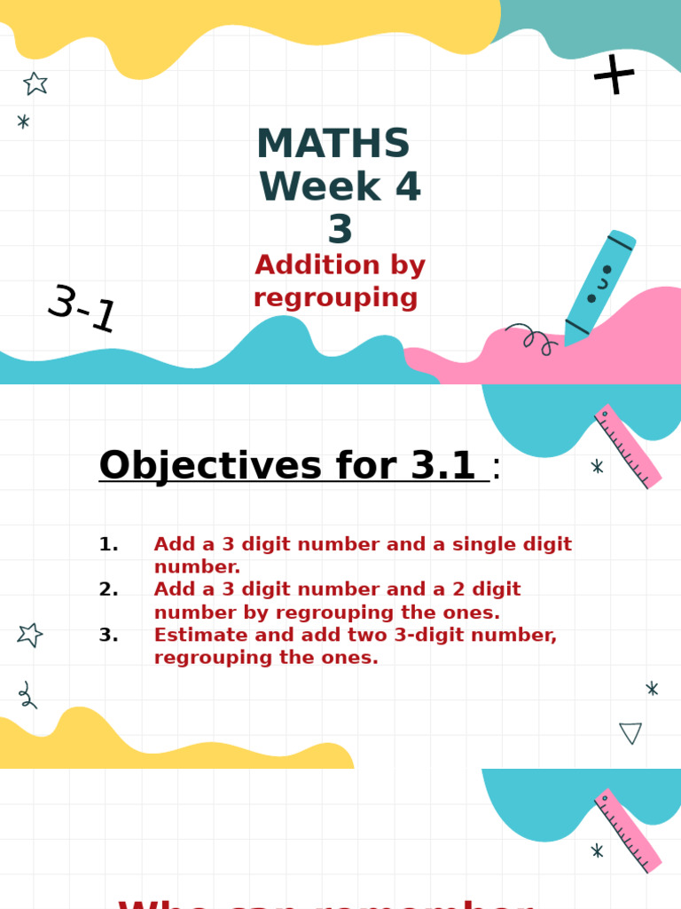 Maths Week 4 - Lesson 3 - Extra | PDF