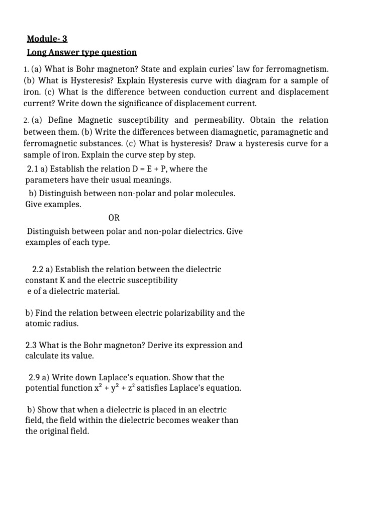Module 3 Electromagnetism Pdf Magnetism Waves