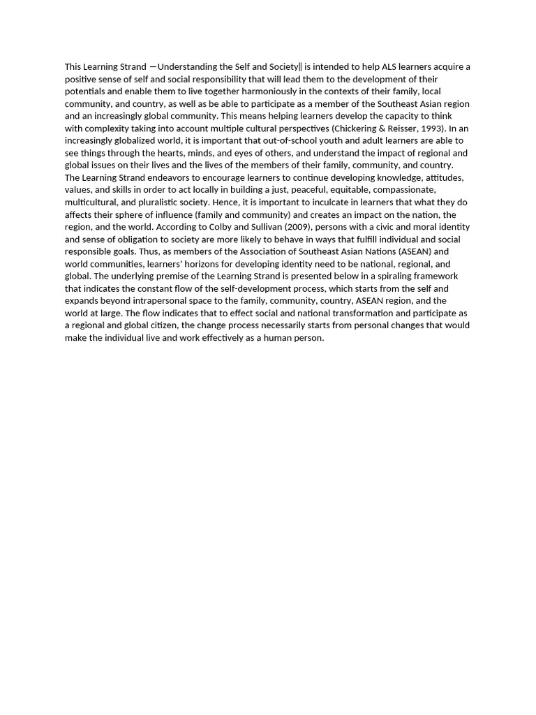 LS 5 - Understanding the Self and Society | PDF