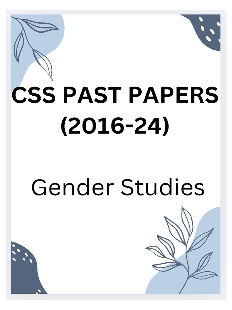 Gender Studies | PDF | Gender | Gender Studies